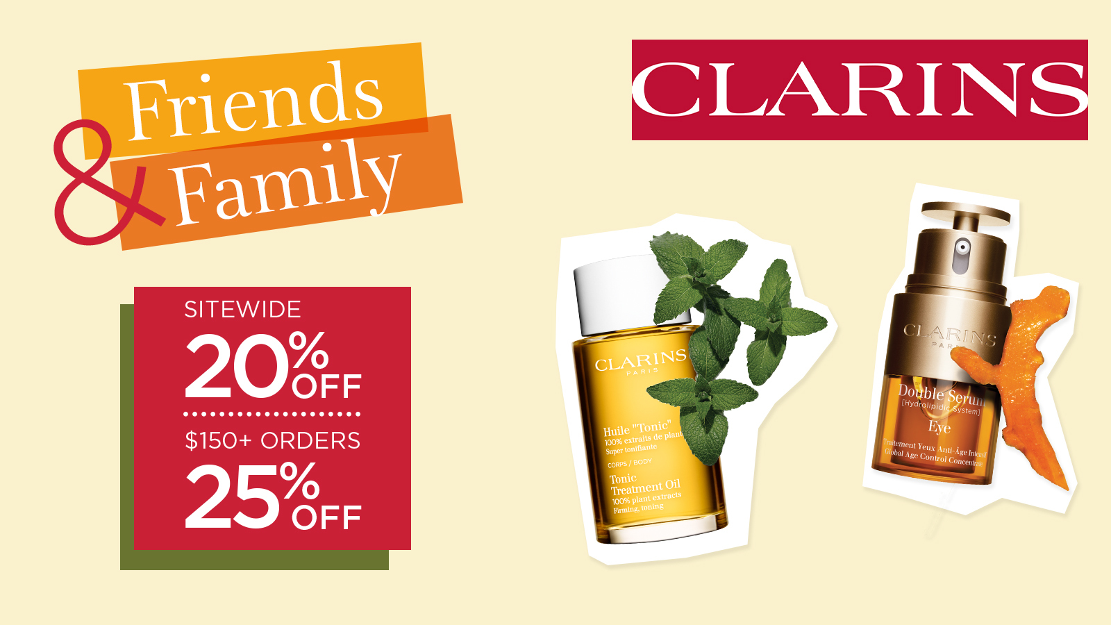 Clarins Friends & Family Promo | allsales.ca