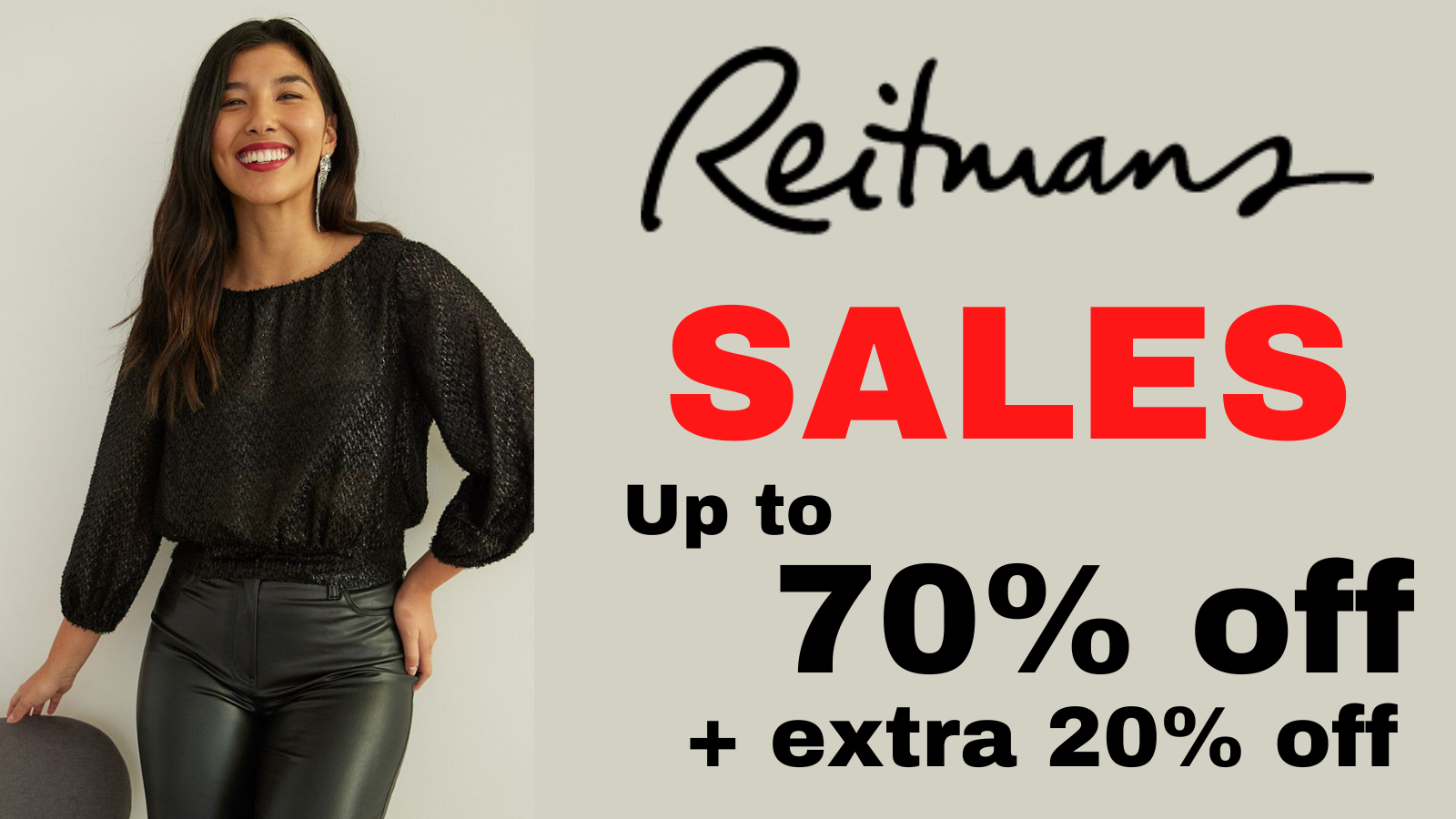 Reitmans Up to 70% off Sale + EXTRA 20% | allsales.ca