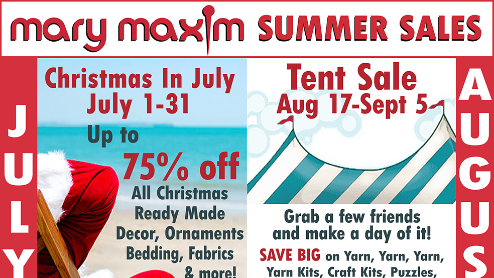 Mary Maxim Summer Sales up to 75% off | allsales.ca