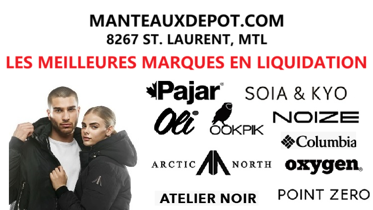 MANTEAUDEPOT.COM LIQUIDATION Jusqu'à -60 | lesventes.ca