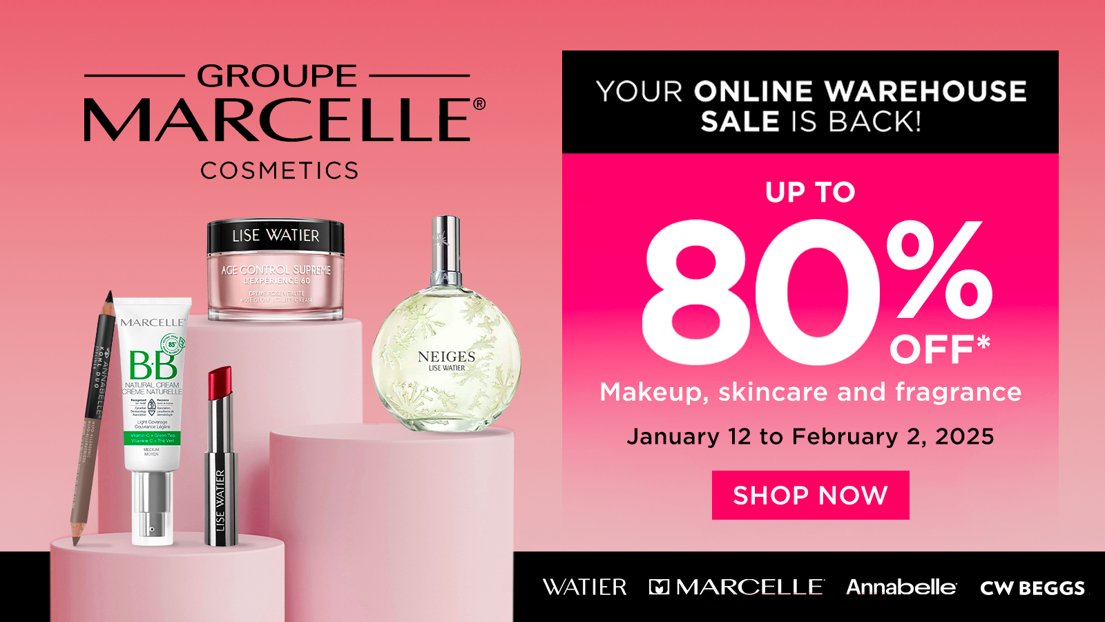 Groupe Marcelle Online Warehouse Sale | allsales.ca