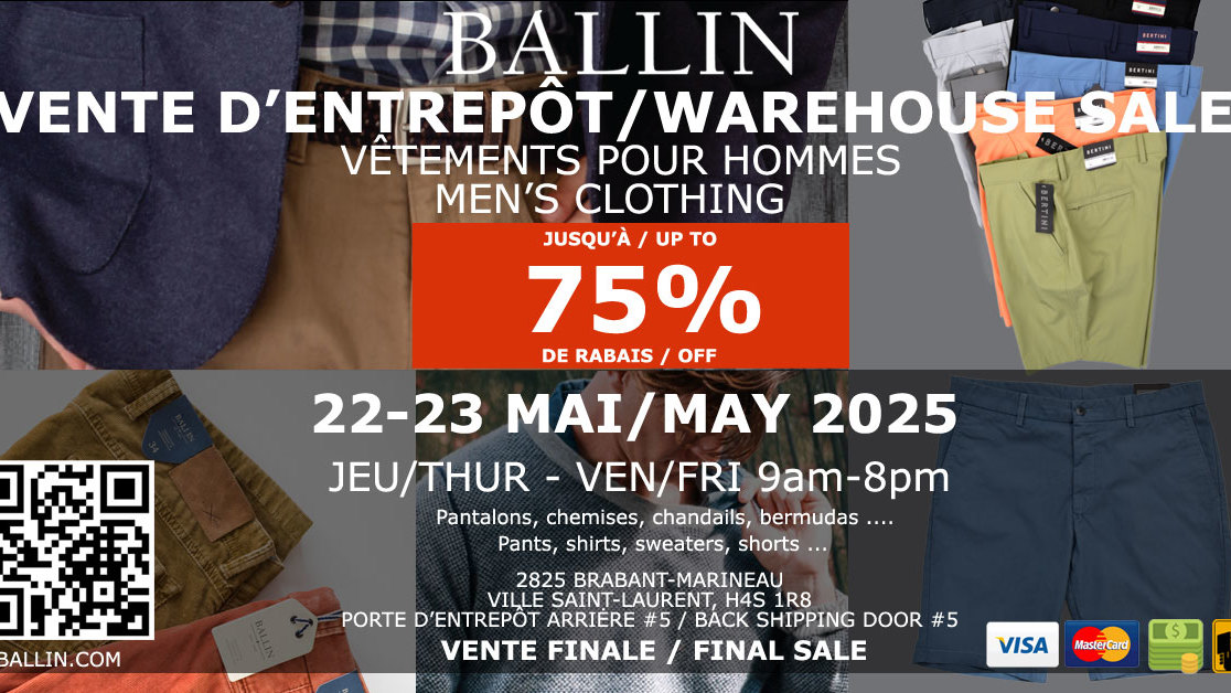 Ballin Men's Clothing Warehouse Sale | allsales.ca