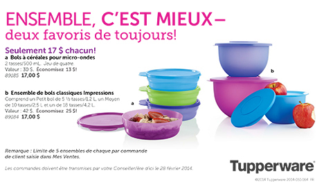 Tupperware - Bowl set at $17 | allsales.ca